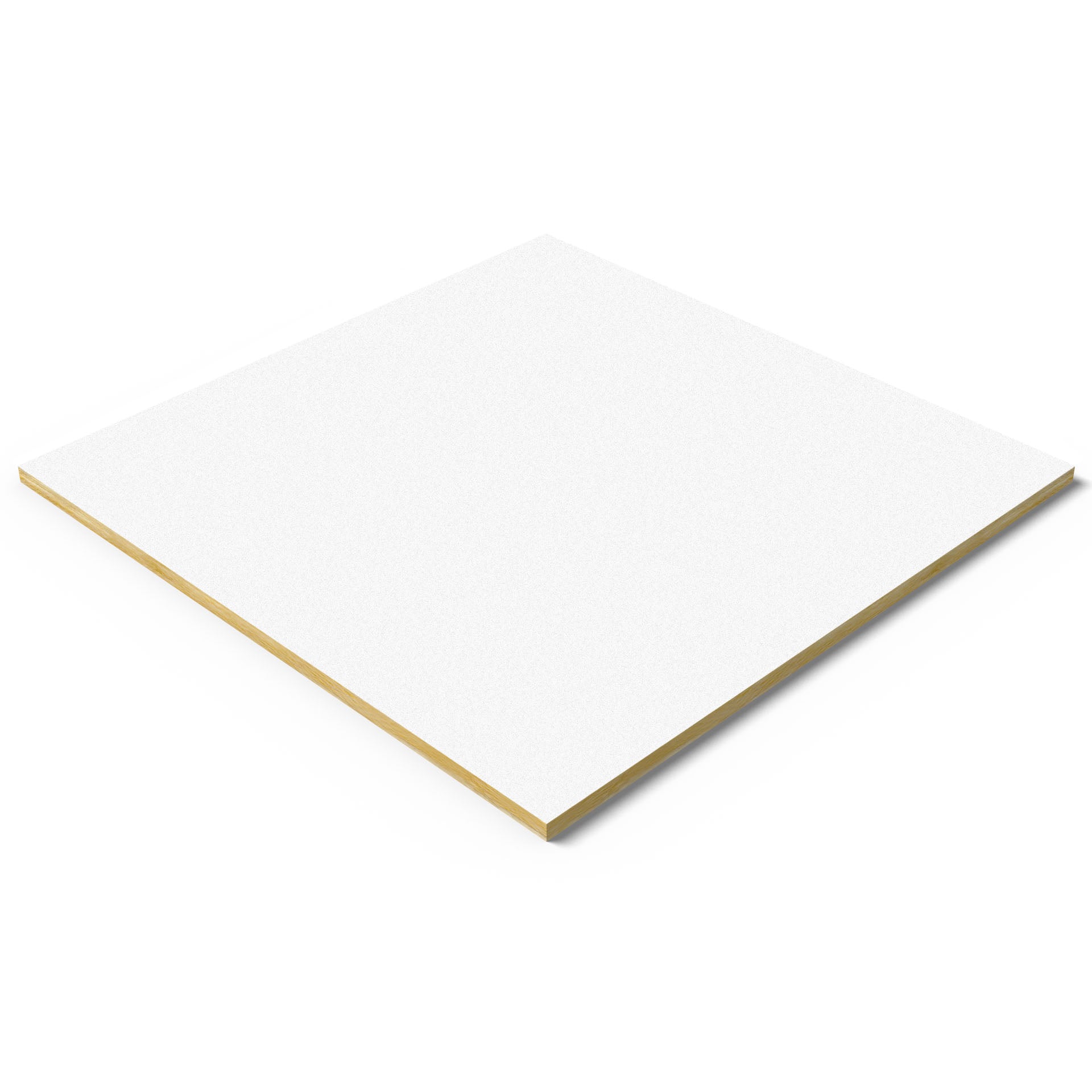 Acoustic ceiling panels white smooth 60x60 cm Set of 6 pcs.